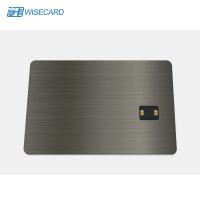 China Encryption Security NFC Metal Card CR80 85.5x54mm Contactless Data Transfer for sale