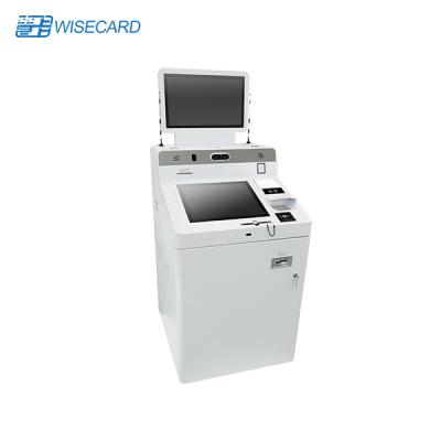 China Maximize Advertising Opportunities with Large Screen and Floor Standing Design of Smart Teller Machine Non-cash Kiosk Instant Card Issuance for sale