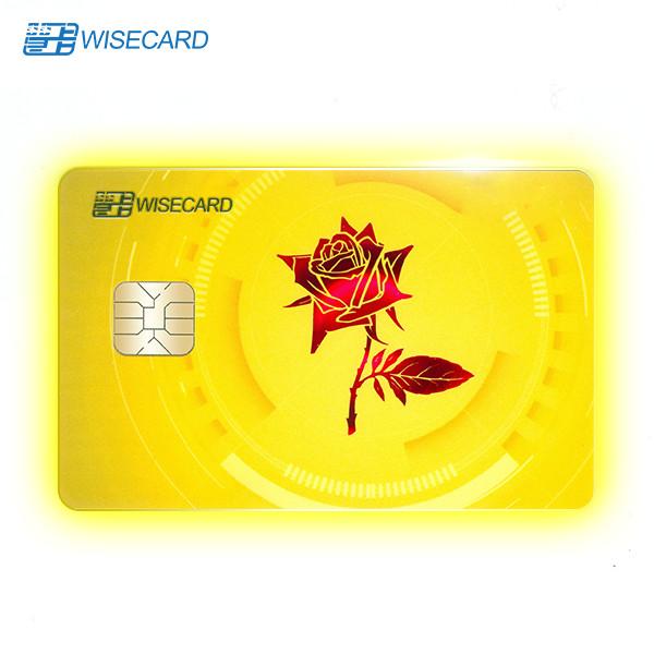 LED Glow Card sample showing edge illumination