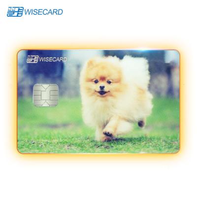 China Custom LED Membership Cards with Edge Glow and NFC for sale