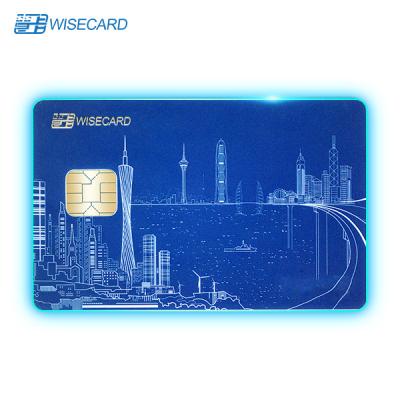 China Custom LED Credit Cards with Four-Edge Glow for Secure Payments for sale