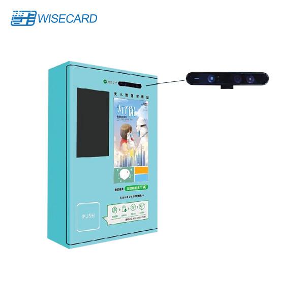 De lichtblauwe Kiosk van de de Self - serviceverkoop van de Maskerdesktop