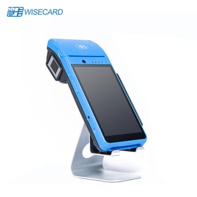 China PCI CE Biometric Identification Handheld Mobile POS 7.4V 5800mAh for sale