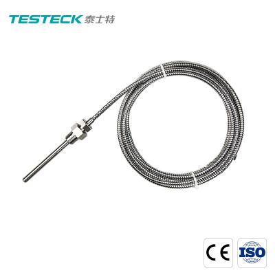 中国 通された金属の調査RTDの温度検出器Pt100 3ワイヤー 販売のため
