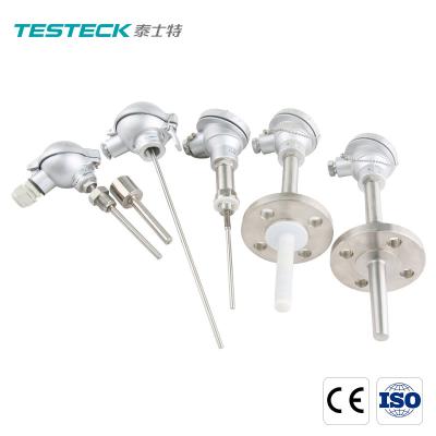 中国 固定糸高温Kのタイプ熱電対Rtd Pt100センサー 販売のため