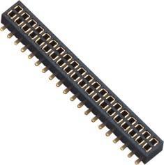 中国 ポスト1.0AMP 1.27mm H=2.0が付いている女性の二重列ヘッダーのコネクターSMT 販売のため