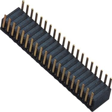 China Fosfoorbrons 1.27mm Vrouwelijk de Kopbal Dubbel Zijtussenvoegsel 90°DIP H=3.45 ROHS van 2x20 Te koop