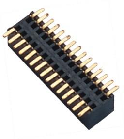China fila femenina SMT LCP BK UL94V-0 H=6.3 del doble del conector del jefe de los 0.8MM en venta