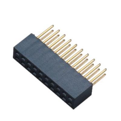 中国 2.54ライン プラスチック最高8.5列女性PCBの2つのPCBのコネクターに間隔をあけます 販売のため