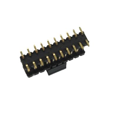 Cina Il doppio nero di plastica ROHS di SMT PA9T del connettore dell'intestazione di Pin di fila di Rual in vendita