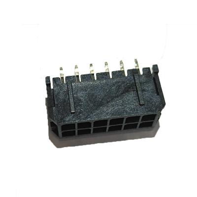 Cina 3,0 fila doppia del mini wafer di misura di Micor del passo diritto con il nero ROHS della posta LCP in vendita