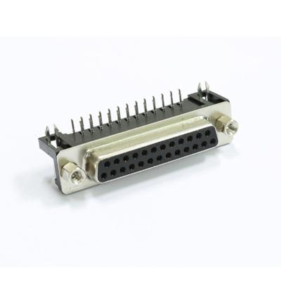 Cina Parte posteriore ROHS del PWB PBT di Pin Female Connector For dell'angolo retto 25 del connettore di WCON DB25 in vendita