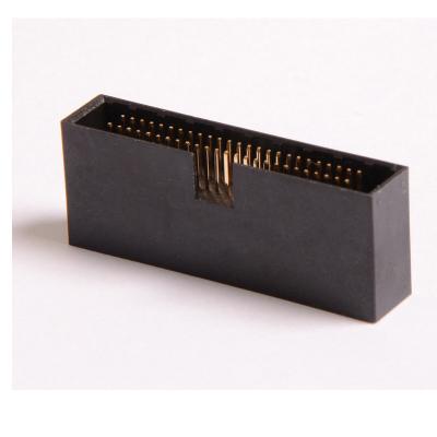 Cina angolo retto tetrastico ROHS del nero del connettore PA9T dell'intestazione della scatola del passo di 1.27*2.54mm in vendita