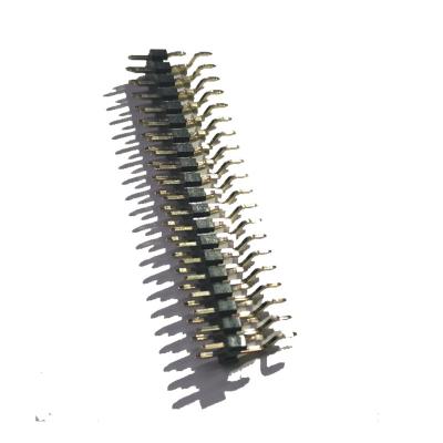 China El varón PA9T de SMT del negro de Pin Header Connector Double Row H = 2,0 con el CASQUILLO ROHS aprobó en venta