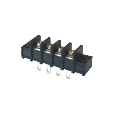 China 8.22 Pitch Feed Through Barrier Block Connector SN Plated PA66 For Lighting for sale