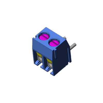 Cina euro connettore del blocchetto terminali di 5P 3.50mm con lo Sn blu diritto di protezione H=8.4 PBT del cavo placcato in vendita
