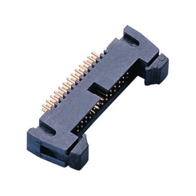 中国 40P PA9Tの黒UL94V-0の掛け金ヘッダー1.27mmのイジェクター ヘッダーの直角の短い管のパッキング 販売のため