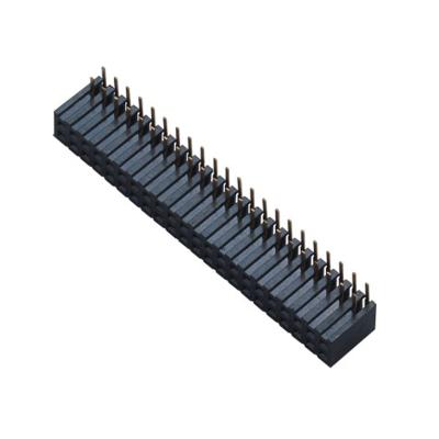 Cina Inserzione laterale doppia 90°DIP H=3.45 ROHS dell'intestazione femminile 2x20 del bronzo fosforoso 1.27mm in vendita