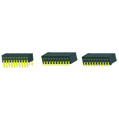 Cina Inserzione laterale doppia 90°DIP H=3.45 ROHS dell'intestazione femminile 2x20 del bronzo fosforoso 1.27mm in vendita