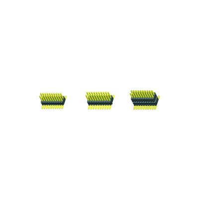 中国 帽子H=1.4の巻き枠のパッキング金のフラッシュROHSとのSMT LCP 0.80*1.20 Pinヘッダーの黒の二重列 販売のため