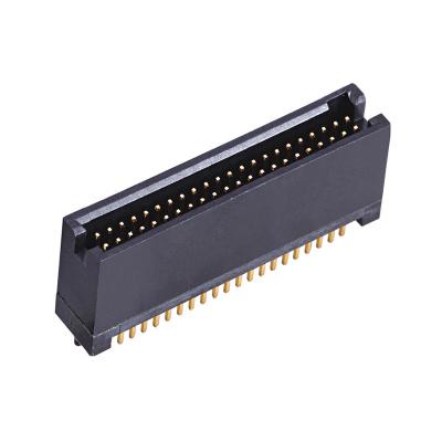 China encabeçamento preto 50Pin SMT LCP da caixa do plástico 1,27 com material de alta temperatura ROHS de Diff.Post à venda