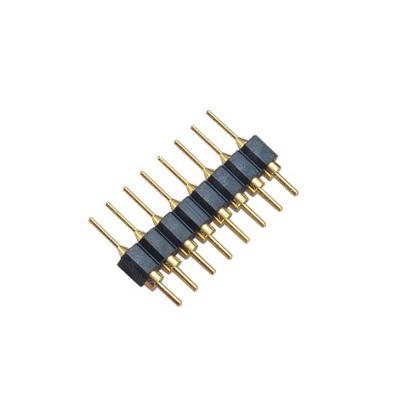 中国 WCON 2.54mm機械で造られたPinヘッダーの二重列PPS BK H=3.0のまっすぐな金のフラッシュ 販売のため