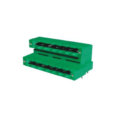 Cina Connettore 5.08mm dei blocchetti terminali del maschio 8P 90° per industria terminale Pluggable in vendita