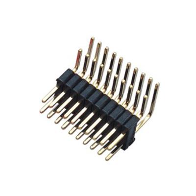 中国 NIに二重列Pinヘッダーのコネクター1.27*2.54mm真鍮H 2.5 6 AuかSn 販売のため