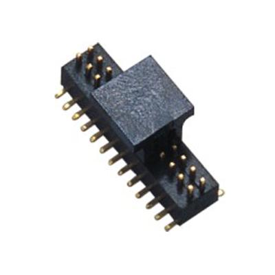 中国 1.0mmの1*15PすくいPA9T PCB板のための黒い単一PinヘッダーのコネクターのPe袋 販売のため
