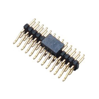 中国 WCONのコネクター1.27 MmピッチPinヘッダー90° SMT PA9T BK H=2.5の横のポスト 販売のため