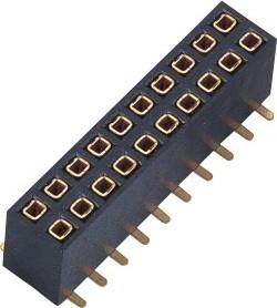 China bronce del hosphor de SMT 4P de la fila del conector femenino del jefe de 3.96m m solo ampliamente utilizado en electrónica en venta