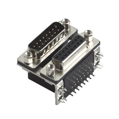 Cina Tipo fila doppia di Pin D di WCON D Shell Connector Right Angle 9 del connettore maschio in vendita