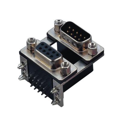Cina Tipo fila doppia di Pin D di WCON D Shell Connector Right Angle 9 del connettore maschio in vendita