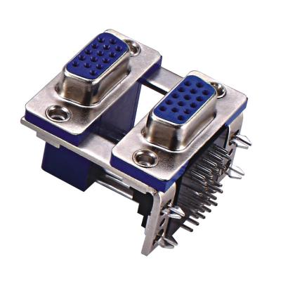 Cina Tipo fila doppia di Pin D di WCON D Shell Connector Right Angle 9 del connettore maschio in vendita