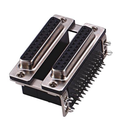 Cina Tipo fila doppia di Pin D di WCON D Shell Connector Right Angle 9 del connettore maschio in vendita