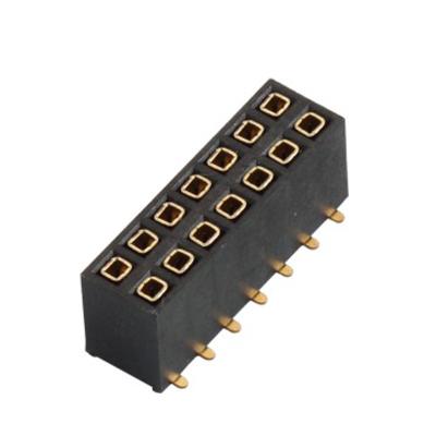 中国 ポスト1.0AMP 1.27mm H=2.0が付いている女性の二重列ヘッダーのコネクターSMT 販売のため