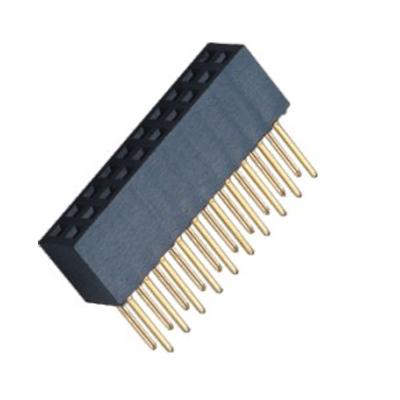 China Placa plástica Inline do único encabeçamento do Pin da fileira para embarcar a fêmea da fileira da elevação 8,5 do conector à venda