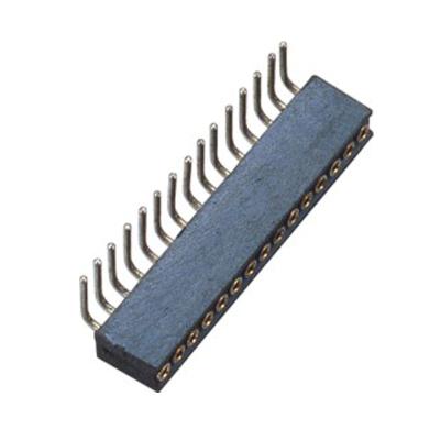 Cina Intestazione di WCON 1.27mm intorno alla manica di Pin Header Female 10 Pin Anti Vibration With Brass in vendita