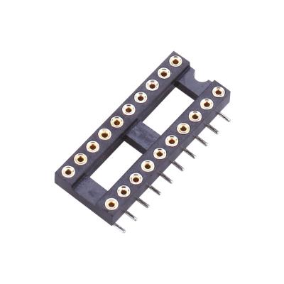 Cina Intestazione rotonda H=3.0, del perno della IMMERSIONE dell'incavo di WCON 2.54mm IC fila L=7.43 del passo 7,62 ROHS nero in vendita