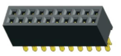中国 2.54ライン プラスチック最高8.5列女性PCBの2つのPCBのコネクターに間隔をあけます 販売のため