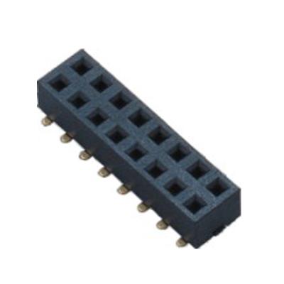 China Flash fêmea geralmente 2.0Pitch 20mΩ do ouro do preto do conector 2*5P SMT PA9T do encabeçamento máximo à venda