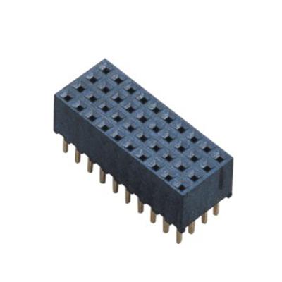 China 1.27mm geben weibliche Verbindungsstückphosphor-bronze Probe Titel-4*25Pin frei zu verkaufen