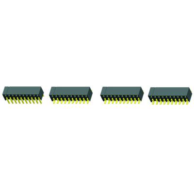 Cina connettore doppio femminile SMT PA9T BK H=3.5 G/F dell'intestazione di fila di 1.27mm in vendita
