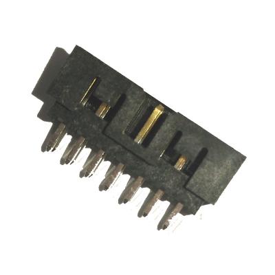 Cina Flash diritto ROHS dell'oro del nero del connettore PBT dell'intestazione della scatola del passo H=6.4 2,0 in vendita