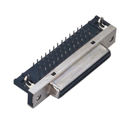 Китай Au или Sn D типа мужской раковины соединителя SCSI штыря тангажа 68 1.27mm сопрягая над Ni продается