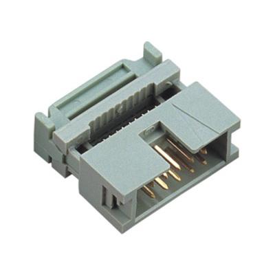 Cina Individuando l'oro dell'intestazione della scatola dell'ottone 2,54 del foro PBT che Tin Plating il tipo connettore maschio di IDC dell'intestazione in vendita
