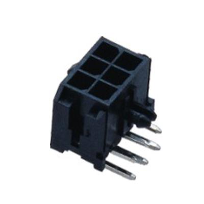 Cina Il cavo ad angolo retto di SMT per imbarcarsi sullo Sn del nero dei connettori 3.00mm 2*2P LCP ha placcato ROHS in vendita