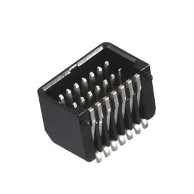 Cina Bordo del connettore del passo di WCON 40P SMT 0.8mm per imbarcarsi su maschio con Post&CAP PA9T H1=4.72 naturale ROHS in vendita