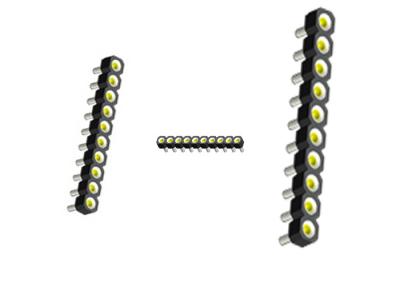Cina WCON 2,54 millimetri intorno alla lunghezza 8.3mm ROHS nero di Pin Header Singer Row 180°DIP H=3.0 PPS in vendita