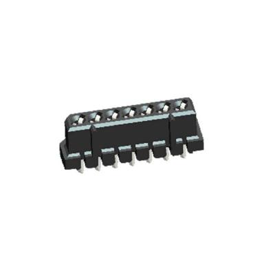 China fileira fêmea do encabeçamento de 1.25mm ângulo direito da única através do conector da placa à venda